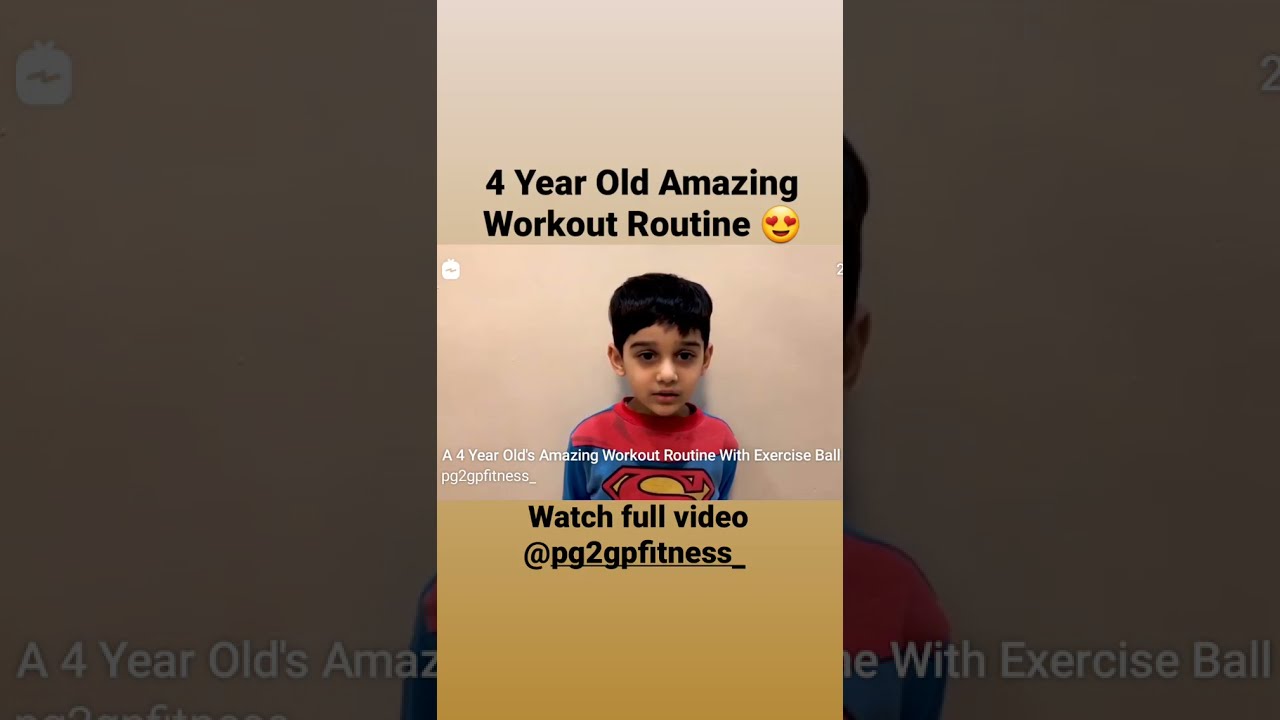 4 Year Old Amazing Workout Routine 👍👍 - YouTube