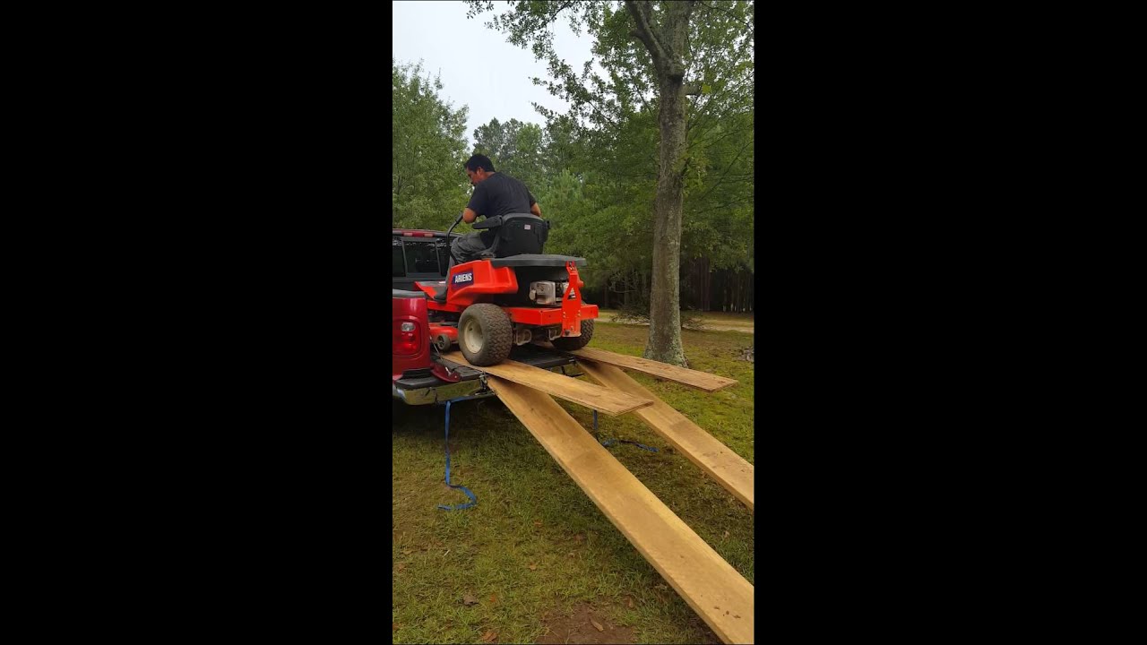 Loading ramp truck atv lawnmower curb Ramp - fessdroid