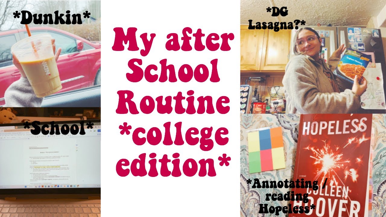 My After School Routine ( College Student Edition ) - YouTube