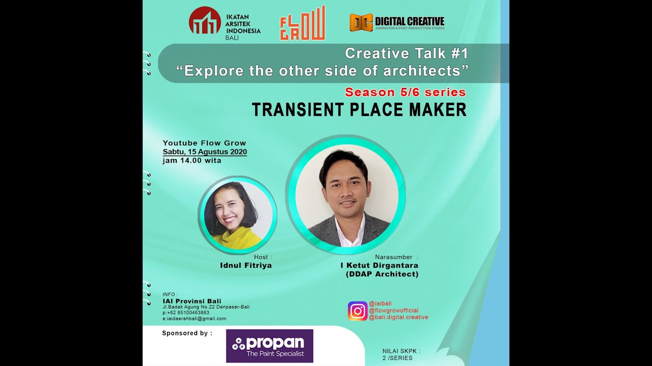 Creative Talk #1 - Episode 05 “Transient Place Maker” Preview - YouTube