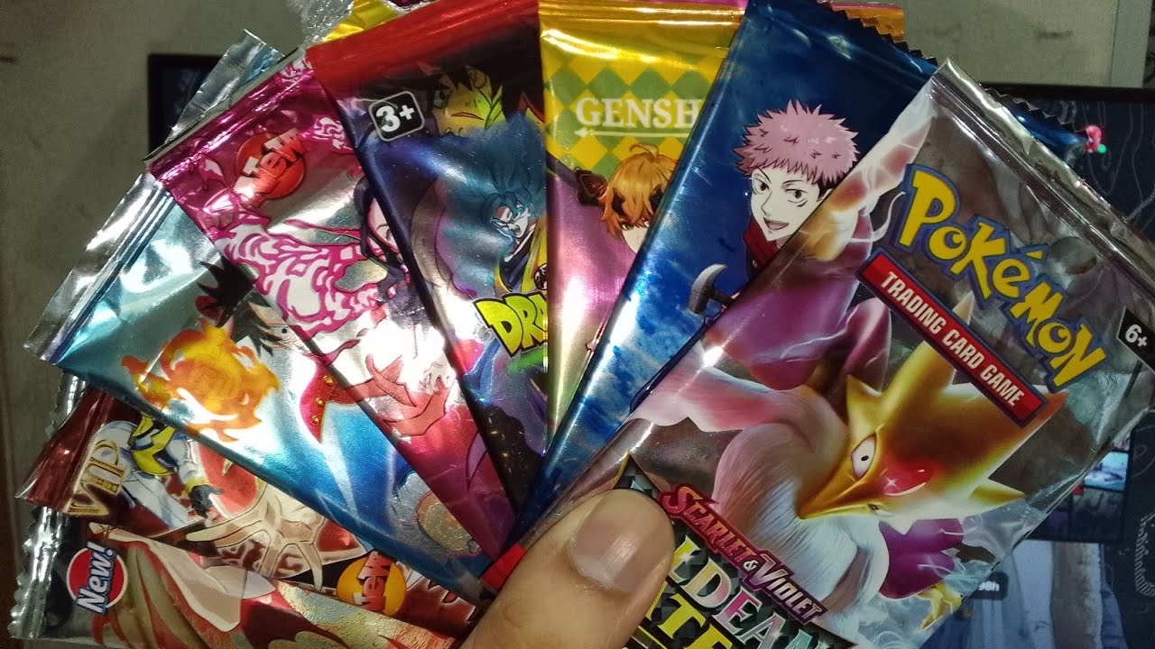 Opening Pokemon and anime cards - YouTube