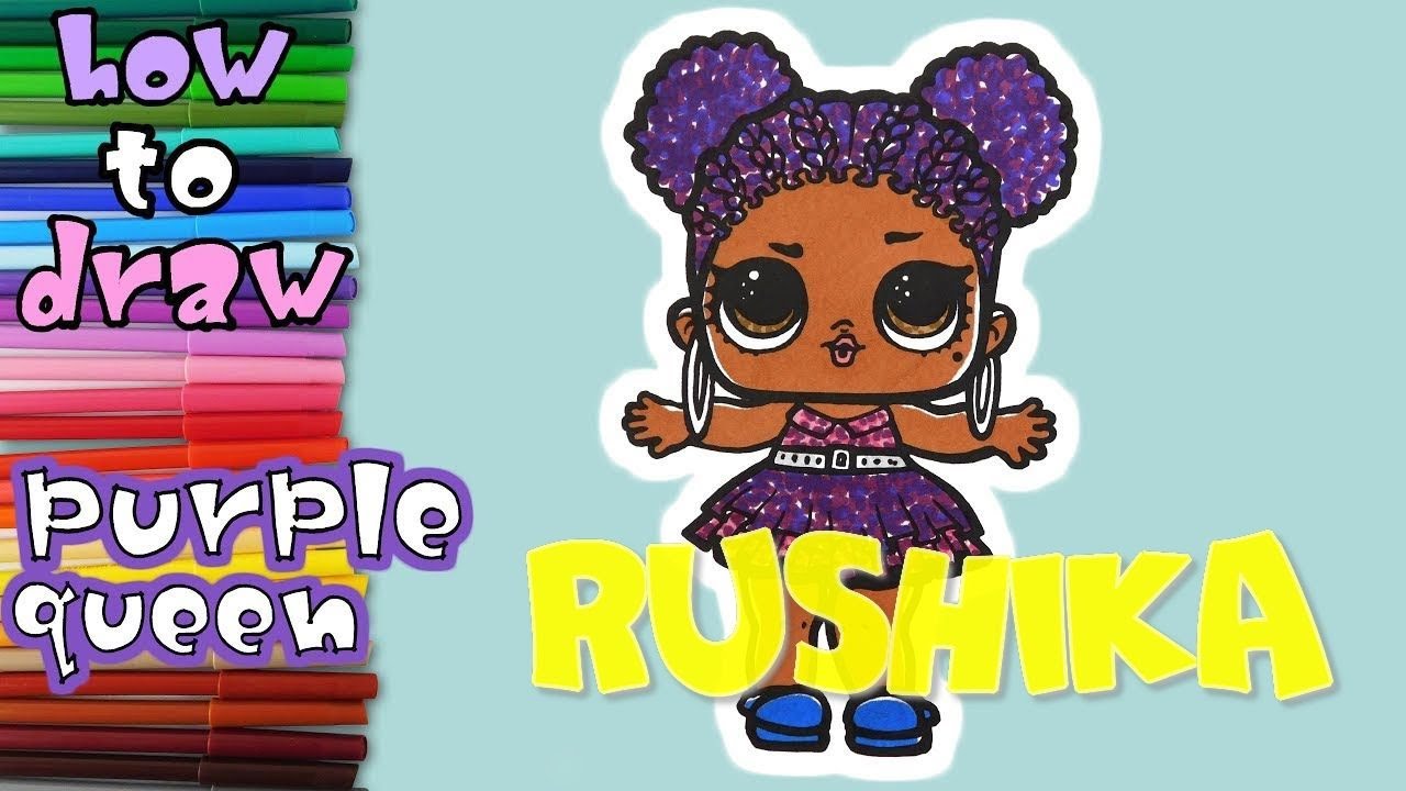 COLORING LOL BABY DOLL PURPLE QUEEN - YouTube