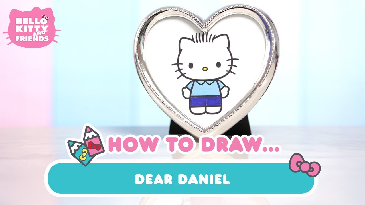 How to Draw Dear Daniel | Hello Kitty Crafts - YouTube