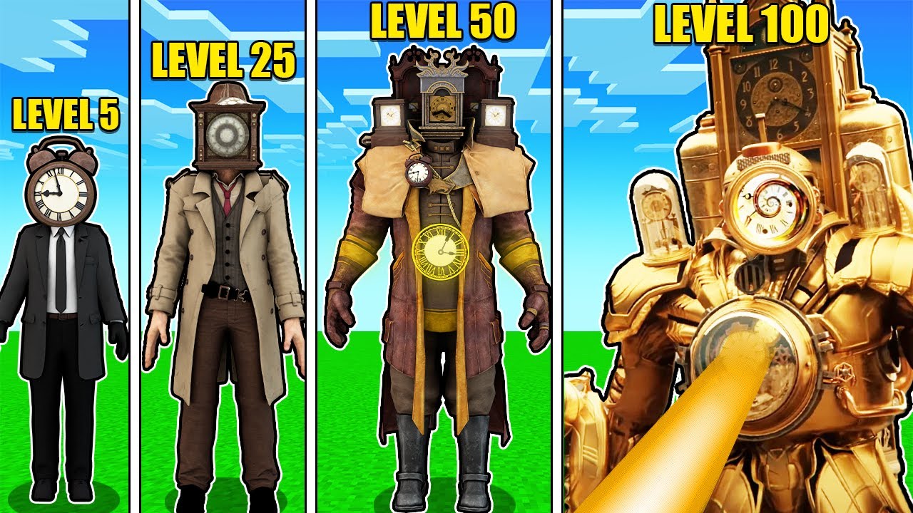 TITAN CLOCK MAN SEVİYELERİ 😱 - Minecraft - YouTube