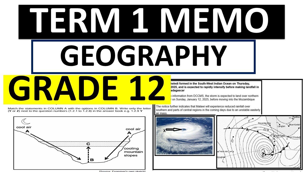 GRADE 12 GEOGRAPHY MEMO, TERM 1 EXAM, GRADE 12 GEOGRAPHY 2025 ...