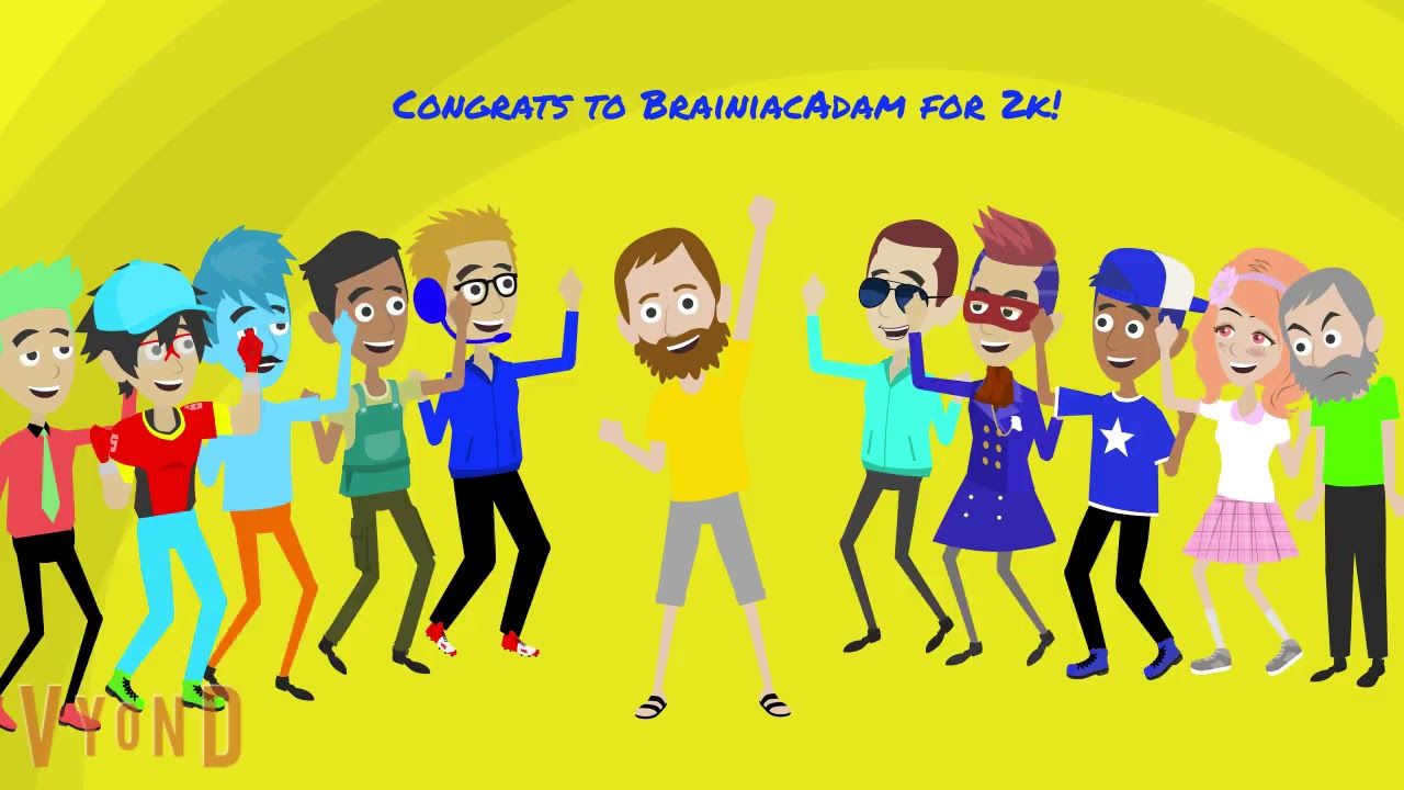 Congrats To BrainiacAdam for 2k! - YouTube
