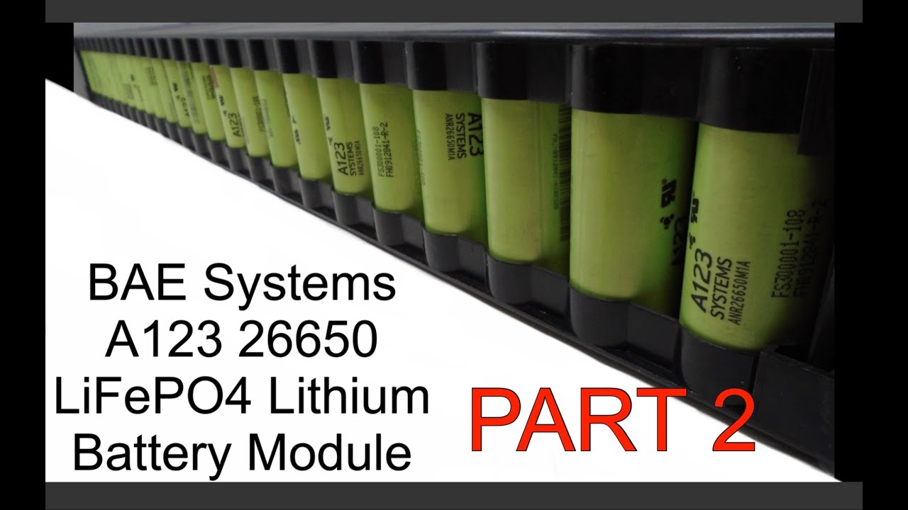 A123 26650 BAE Systems Battery Testing LiFePO4 Part 2 - YouTube