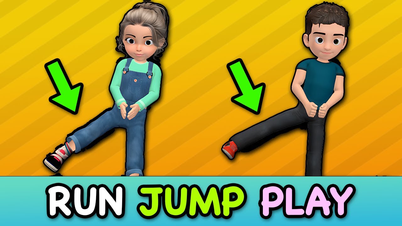 Strong Legs For Kids: Run, Jump, & Play! (20 Min) - YouTube