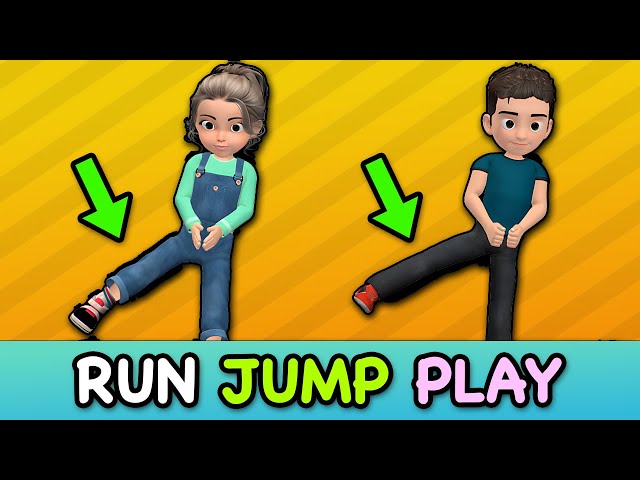 Strong Legs For Kids: Run, Jump, & Play! (20 Min) - Videos For Kids