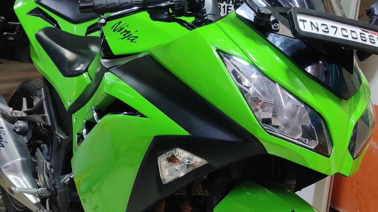 Kawasaki ninja 300 full wrapping & modified - YouTube