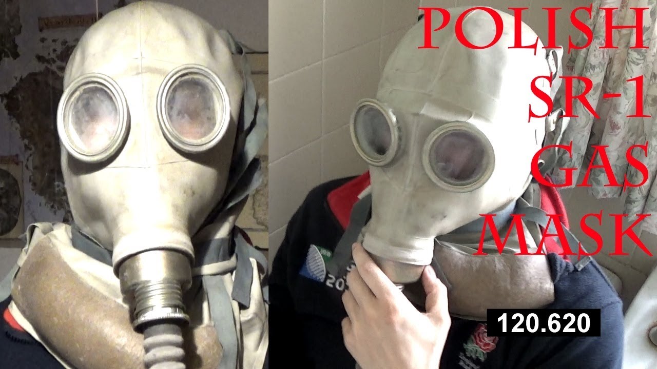 Polish SR-1 casualty gas mask - YouTube