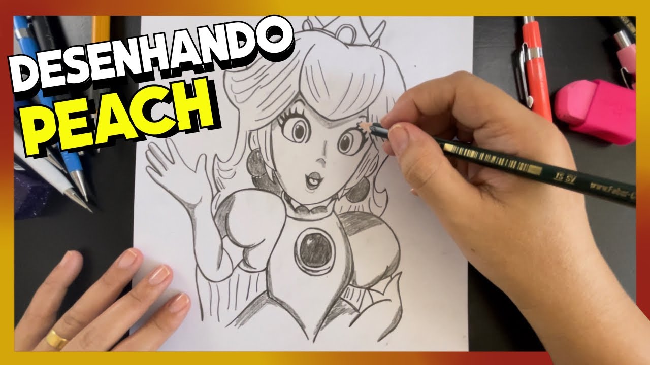Como desenhar PEACH - HOW TO DRAW - YouTube