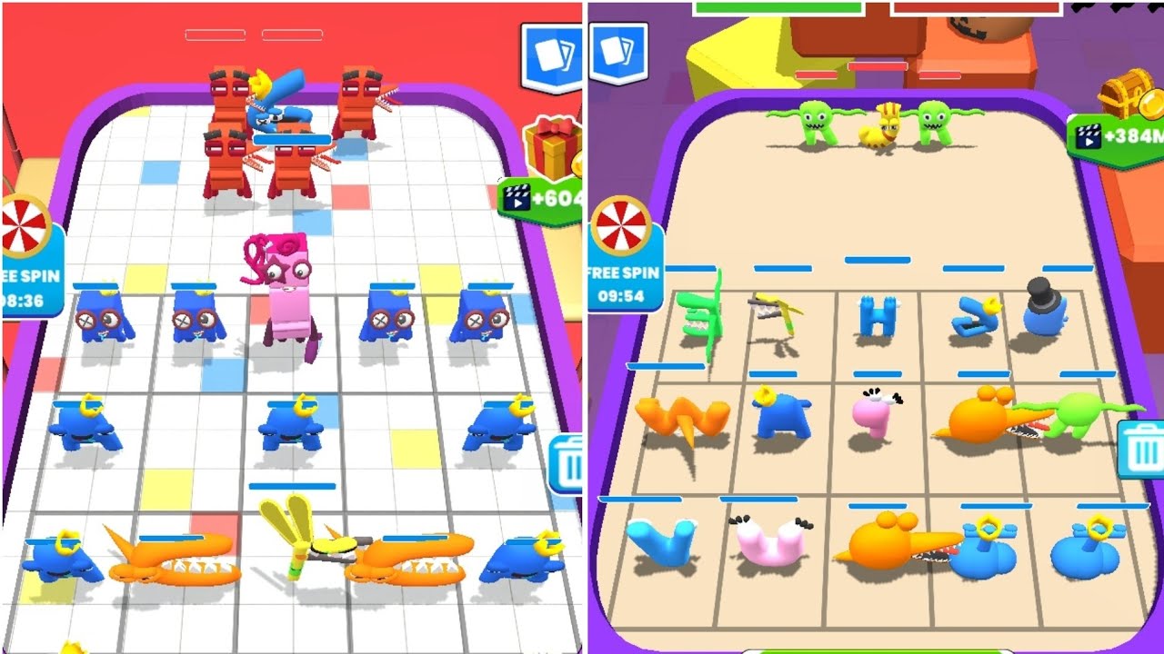 Merge Alphabet Monster Lore + Merge Number Cube Run, Number Lore ...