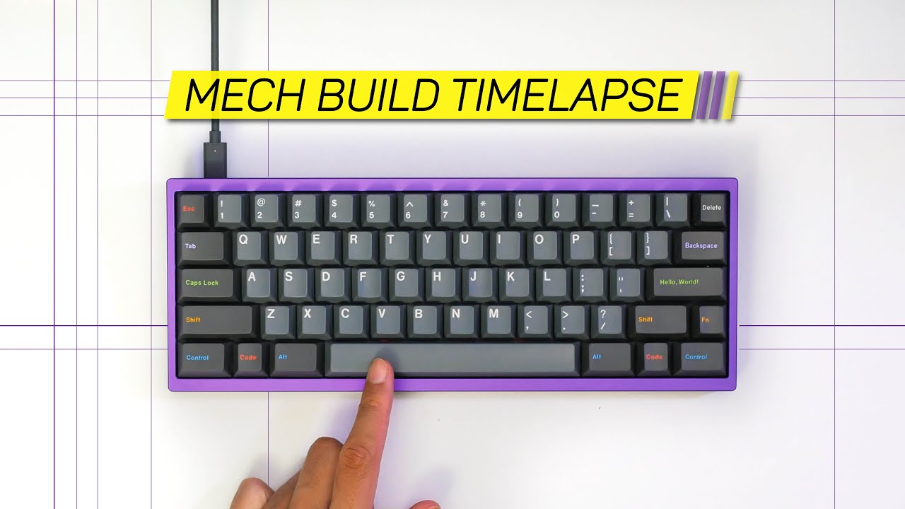 Timelapse : Polaris Mechanical Keyboard Build with Novelkeys Creams ...