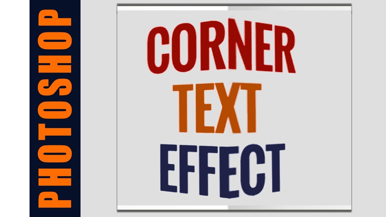 Create Corner Text Perfectly in Photoshop in Easy and Simple Steps ...