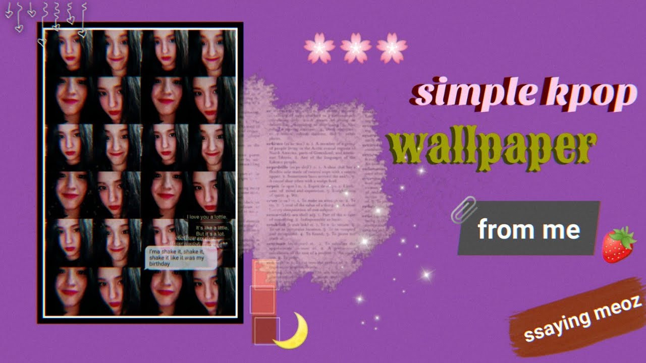 🗼🕊; simple kpop wallpaper tutorial ¦¦ indonesia - YouTube