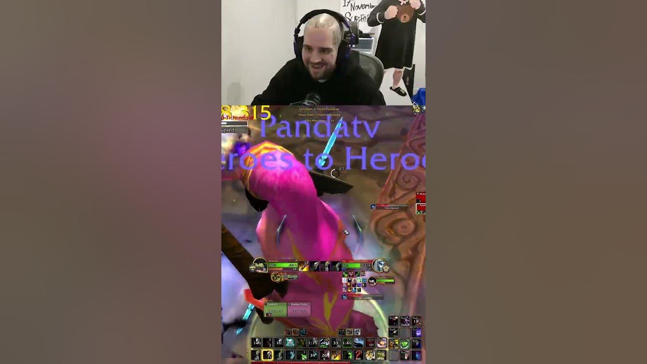 PandaTV plays #worldofwarcraft PvP on an under geared hunter.. at 2k rating 😂💀 #shorts #twitch ...
