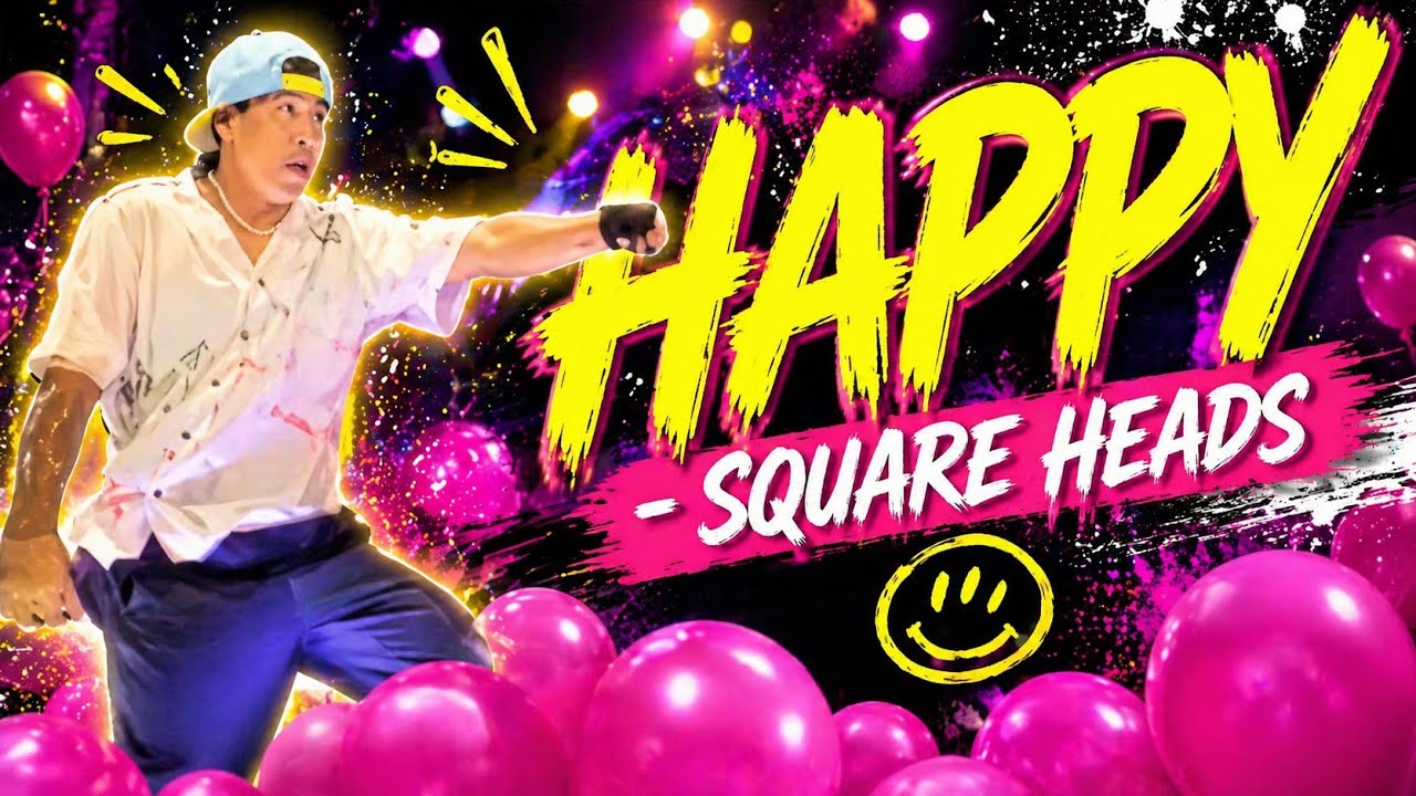 HAPPY | Square Heads | Dance Fitness | ZIN Mike - YouTube