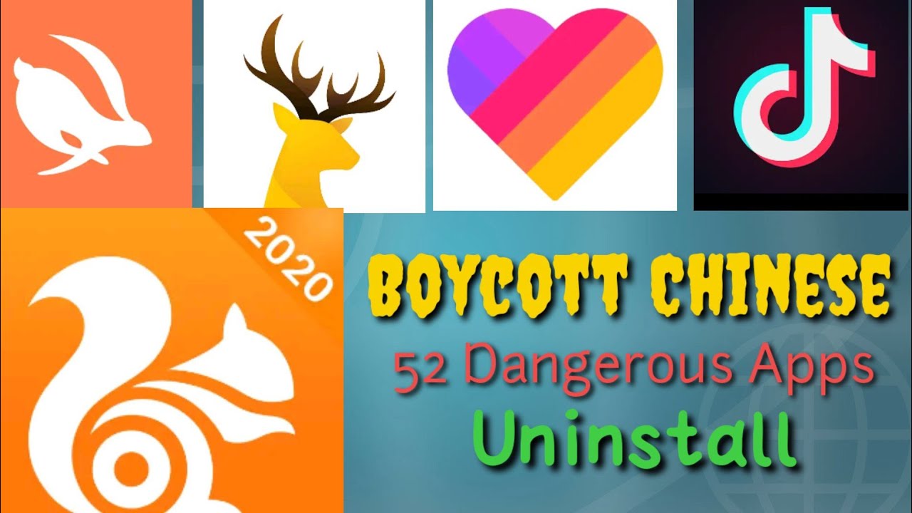 Boycott Chinese apps// Intelligence agency ने किया केंद्र को अलर्ट 52 ...