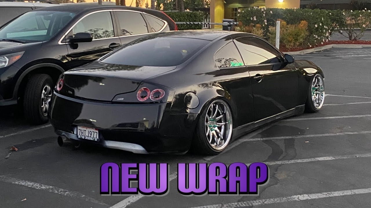 STANCED G35 WRAPPED NEW COLOR ! LOOKS INSANE - YouTube