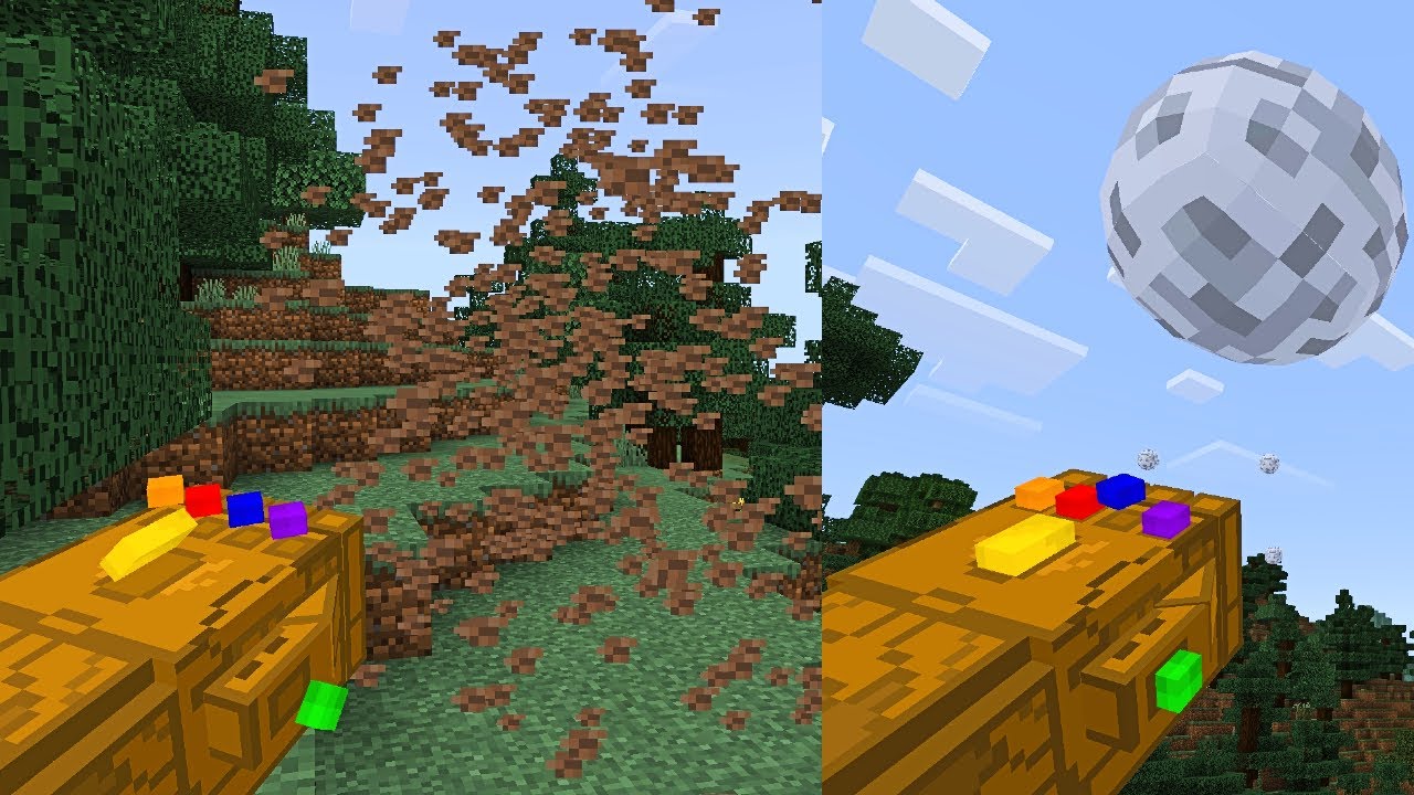 Addon del Guantelete del Infinito para Minecraft pe || INFINITY ...