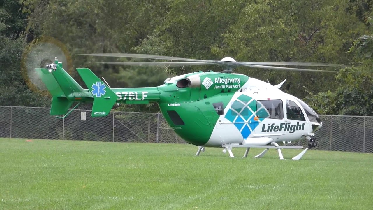 N676LF - AHN LifeFlight 2 Taking Off - YouTube