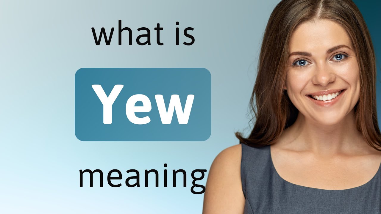 Yew — YEW definition - YouTube