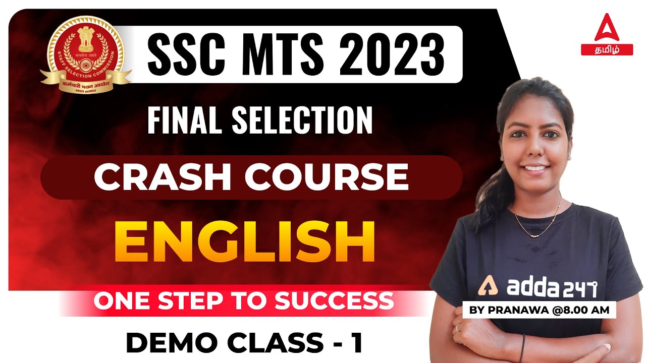 SSC MTS 2023 Crash Course | SSC MTS English Classes 2023 In Tamil ...