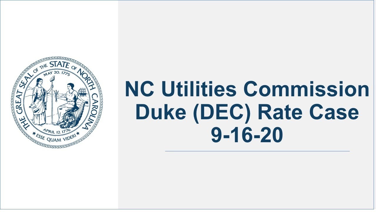 DEC General Rate Case Hearing - 9/16/20 - YouTube
