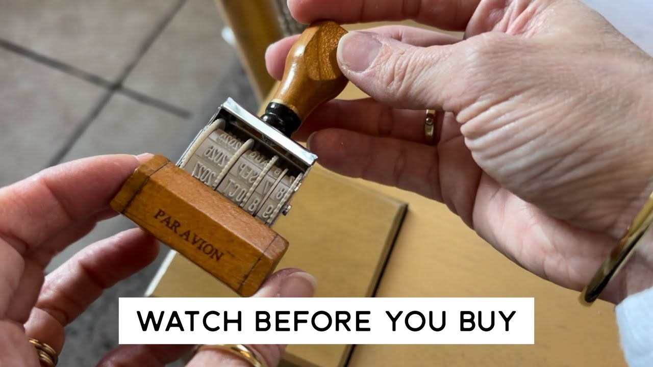 Par Avion Date Stamp from Amazon - YouTube