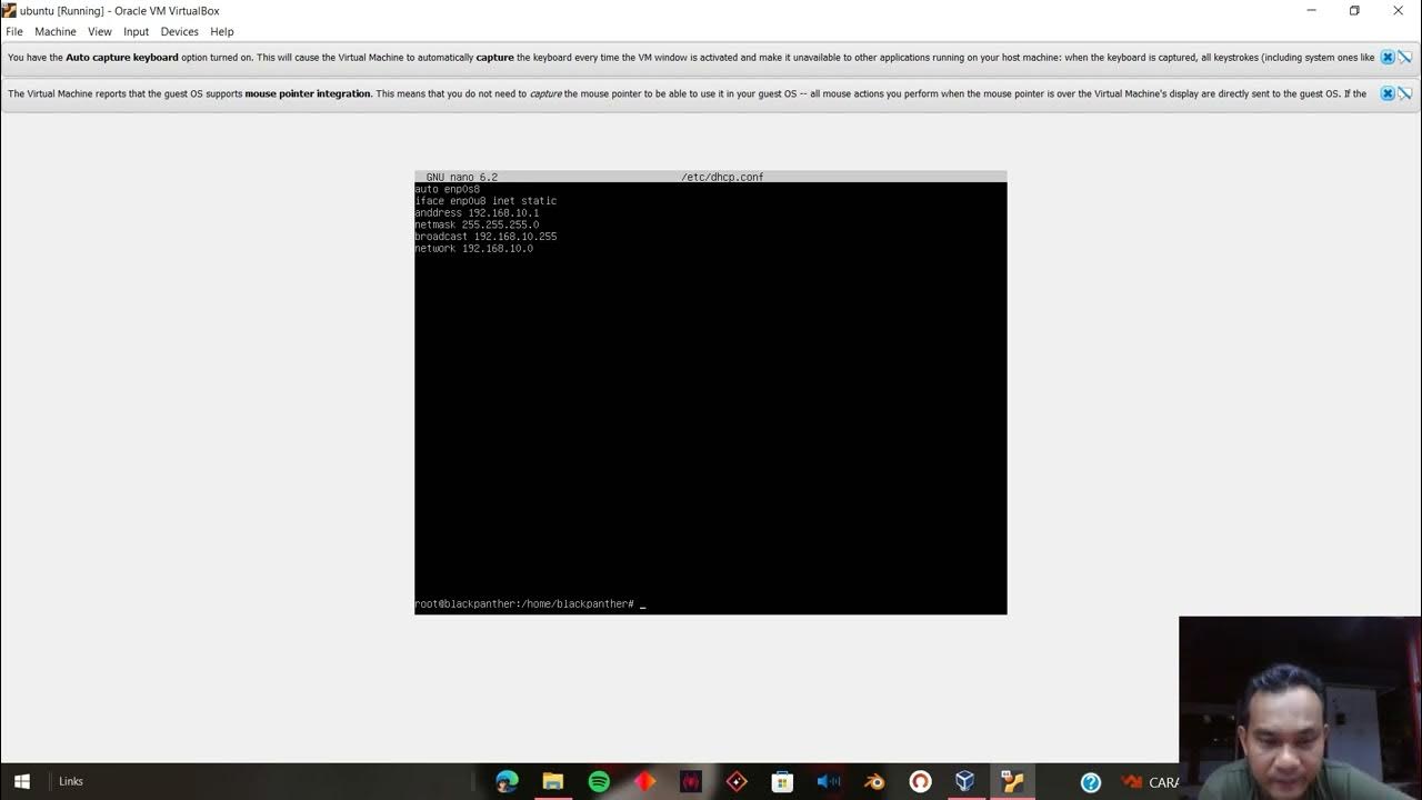 Konfigurasi DHCP SERVER Di Ubuntu Server - YouTube