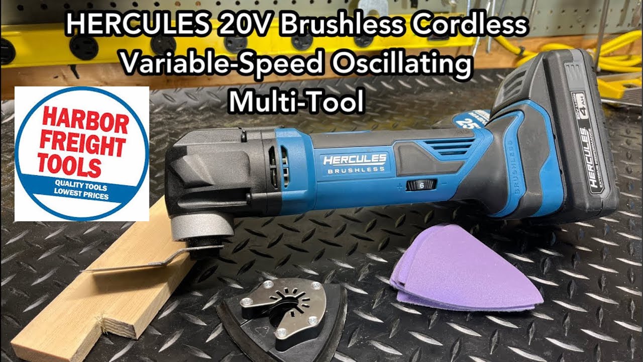 HERCULES 20V Cordless Oscillating Multi-Tool - Review - YouTube