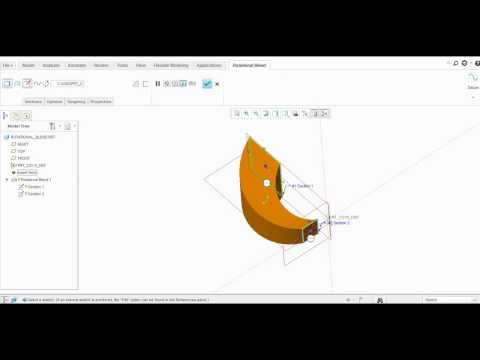 ROTATIONAL BLEND IN CREO PARAMETRIC - YouTube