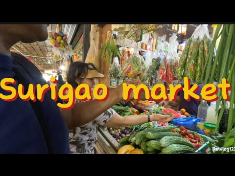 Buying fish and vegetables from surigao market - YouTube