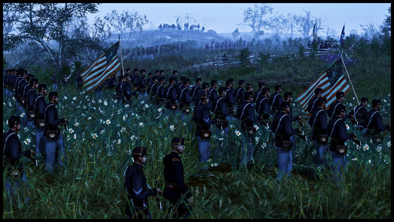 20 000 Union Soldiers Breach the Rebel Defenses at the Muleshoe! - YouTube