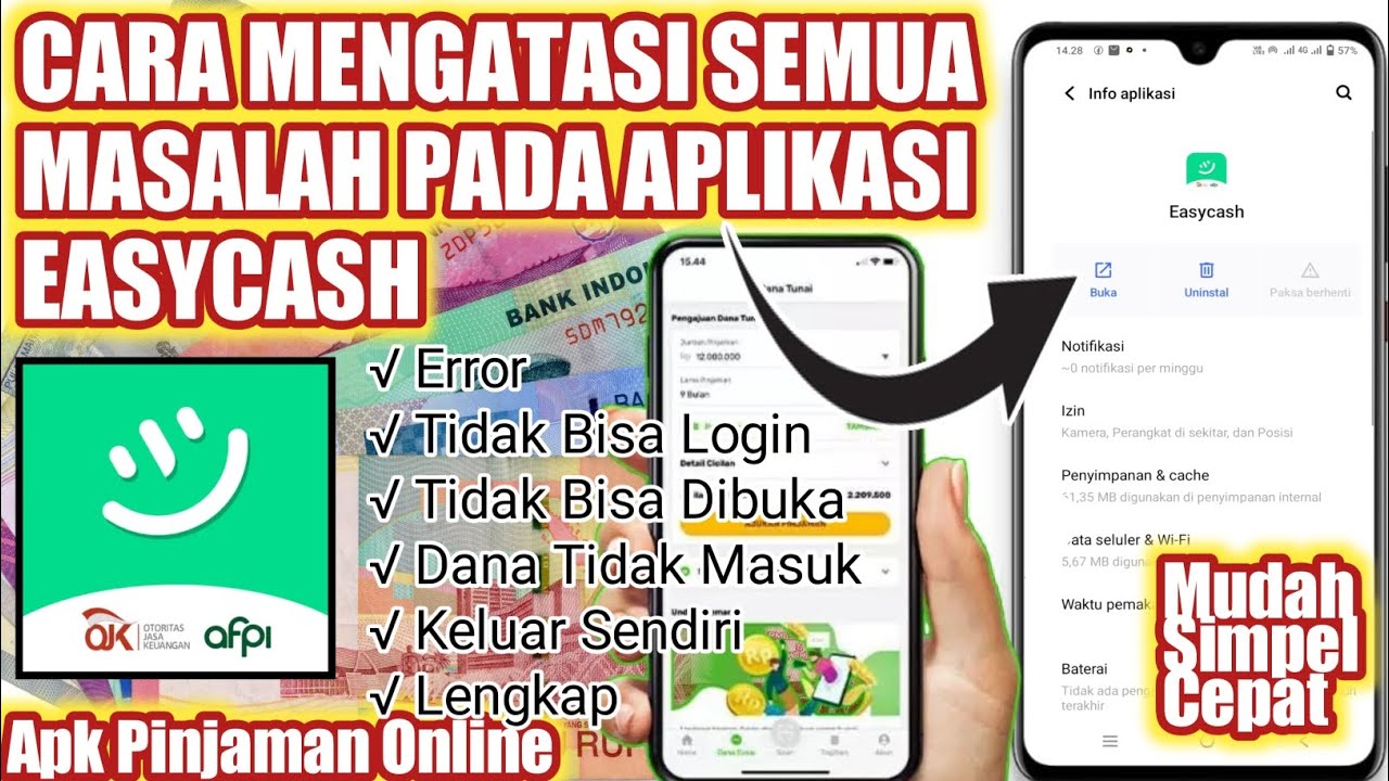 Cara Mengatasi Semua Masalah Pada Aplikasi Easycash || Cara Atasi ...