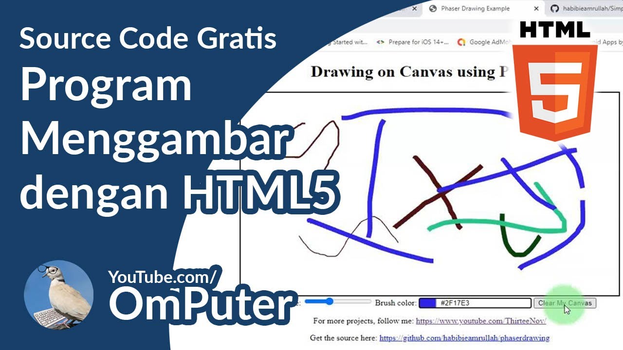 Source Code Program Menggambar Doodle Dengan Html5 Javascript Dan Library Phaser Youtube 3946