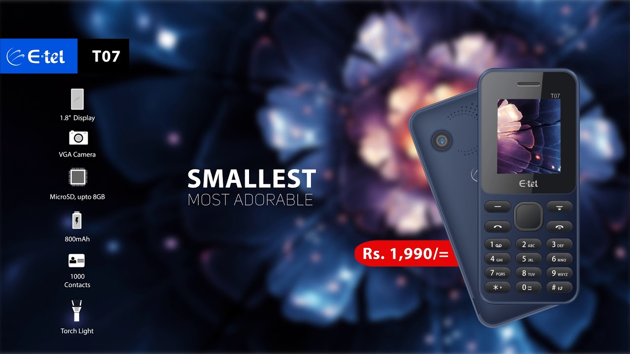 E-tel T07 Phone - YouTube