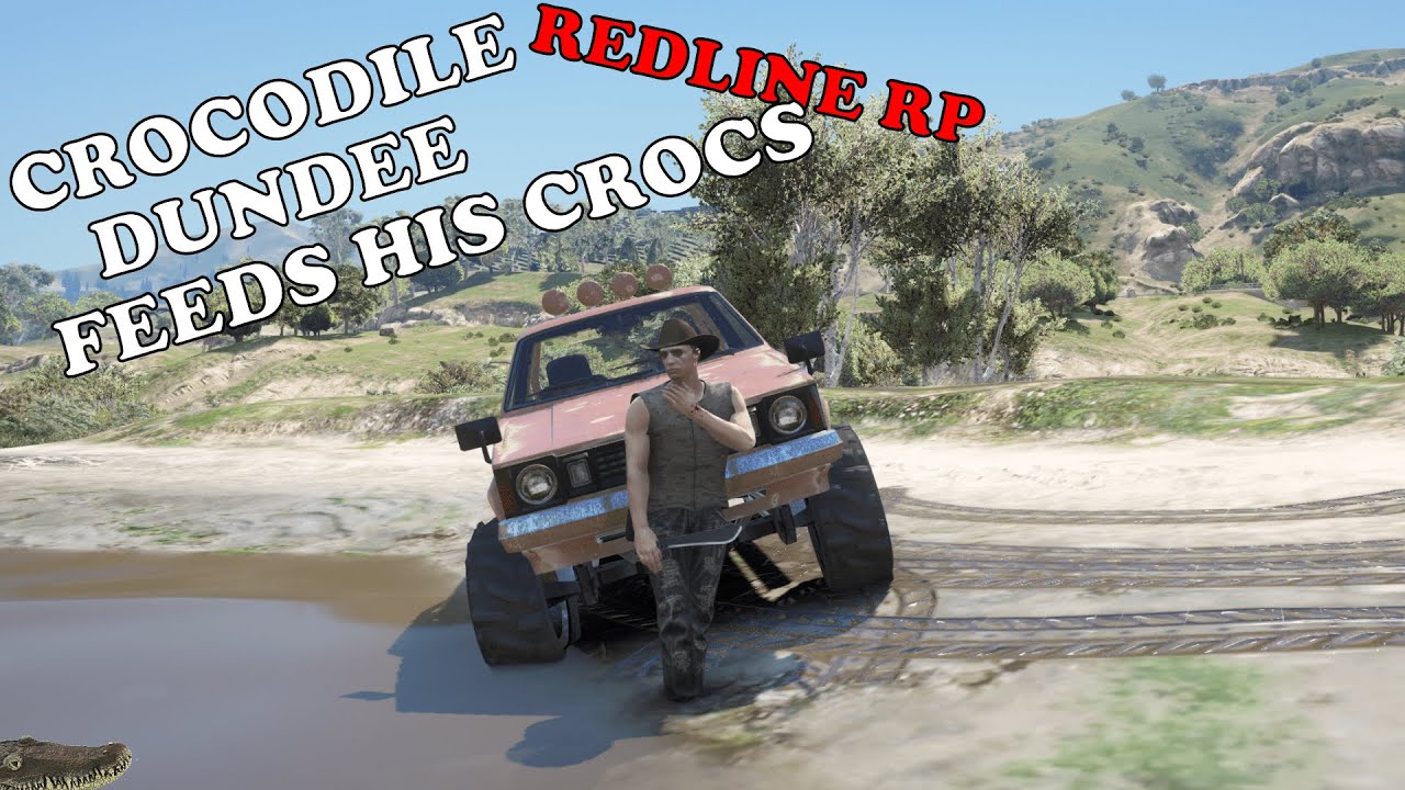 Crocidile Dundee feeds his crocs!! Redline RP - YouTube
