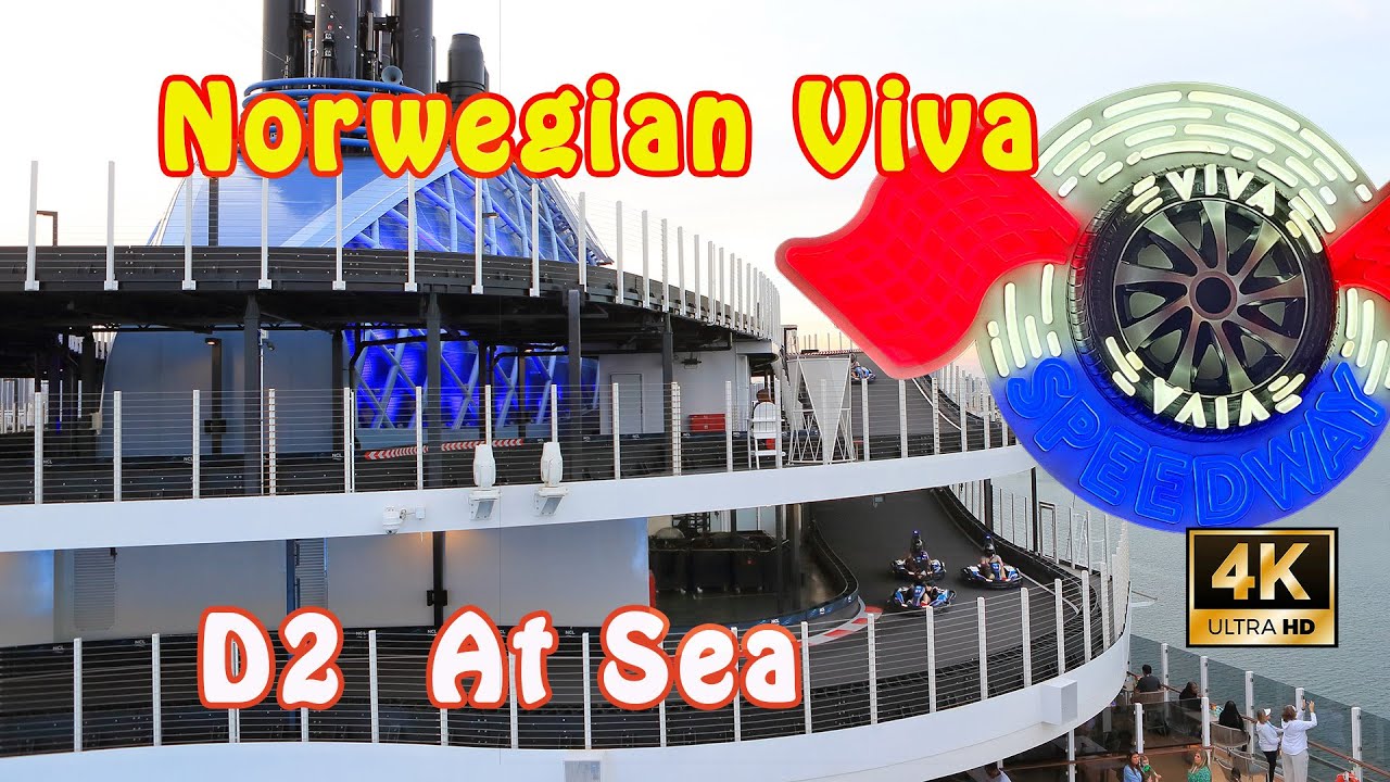 【4K】 Norwegian Viva * Race Track * Oceanwalk * Day 2 At Sea - YouTube
