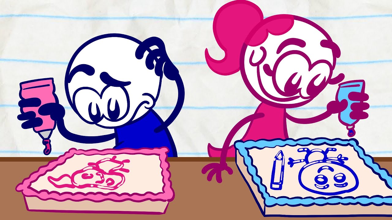 Pencilmate's CAKE FEAST | Animated Cartoons Characters | Animated Short ...