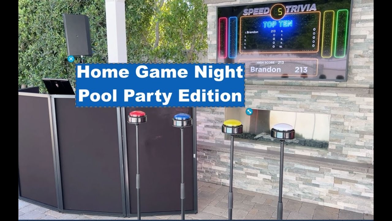Game Night Home Edition Pool Party - YouTube