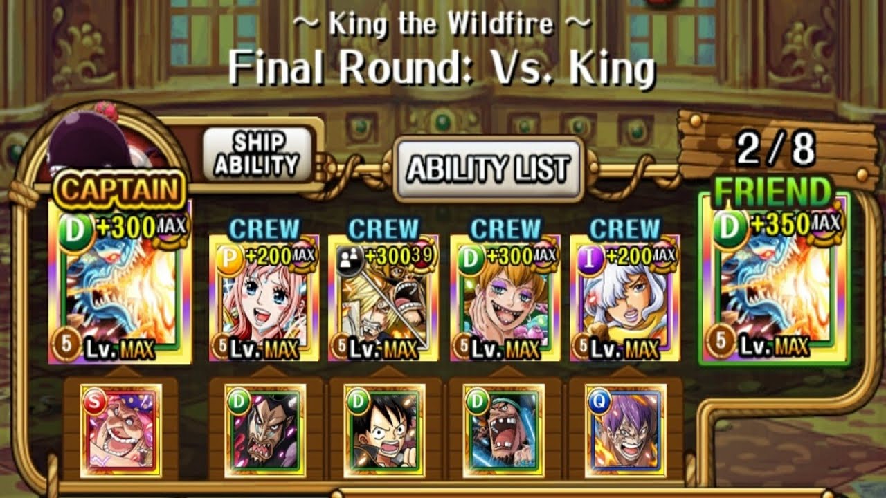 50 stamina coliseum King - Kaido team optc - YouTube