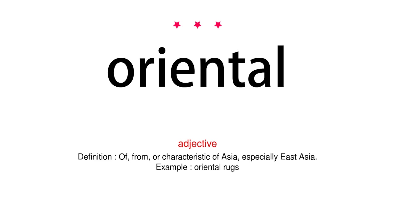 How to pronounce oriental - Vocab Today - YouTube