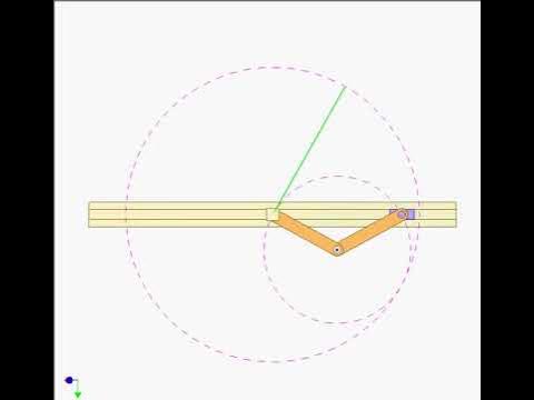 Straight Line Drawing Mechanism 3A - YouTube