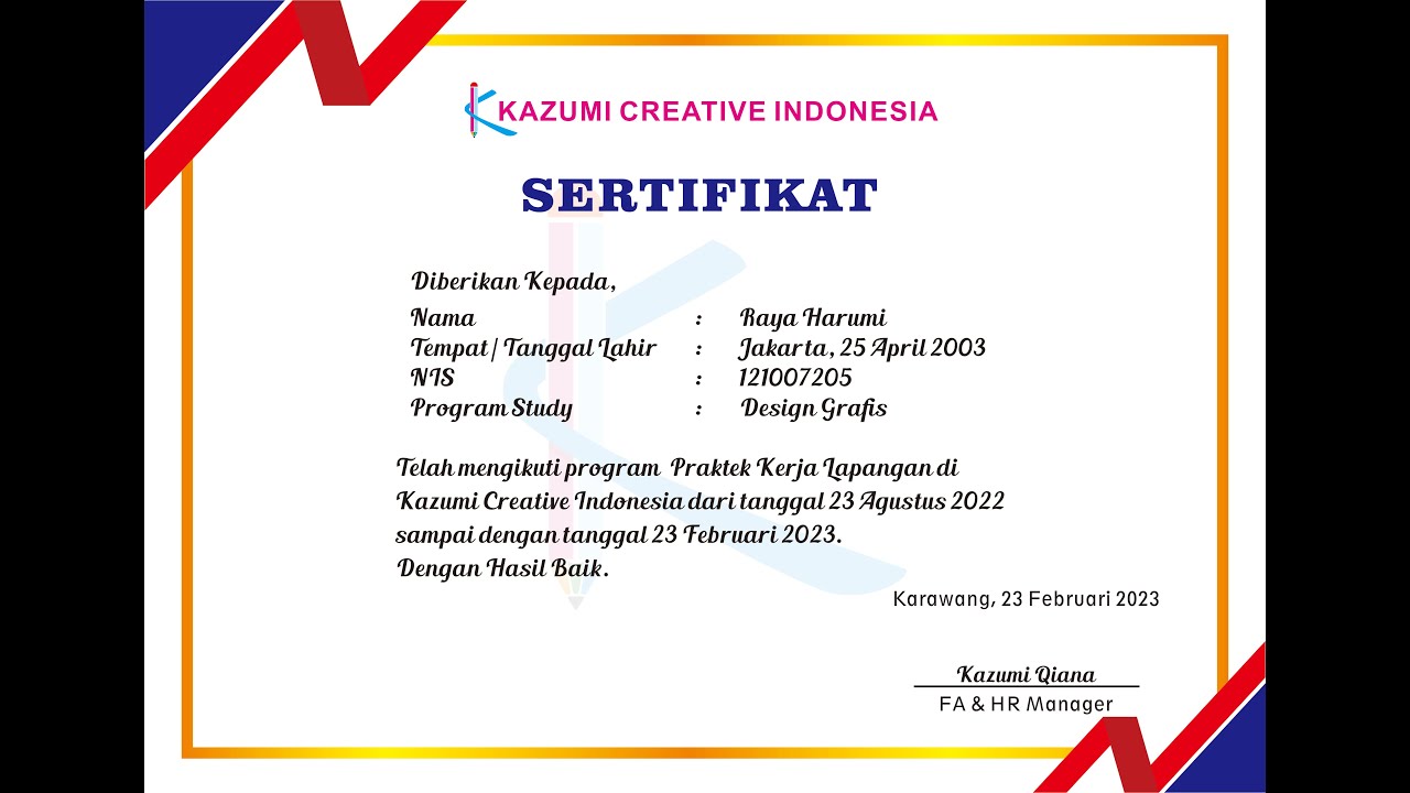 MEMBUAT DESAIN SERTIFIKAT SIMPLE #design #sertifikat #coreldraw - YouTube