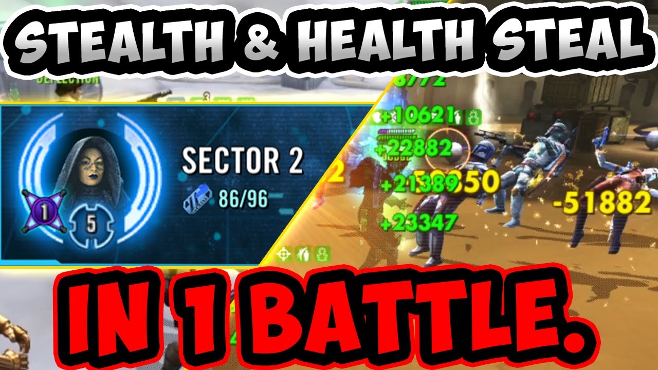 Health Steal Up and Stealth 60 Times in 1 Battle...Sector 2 is cheesy ...