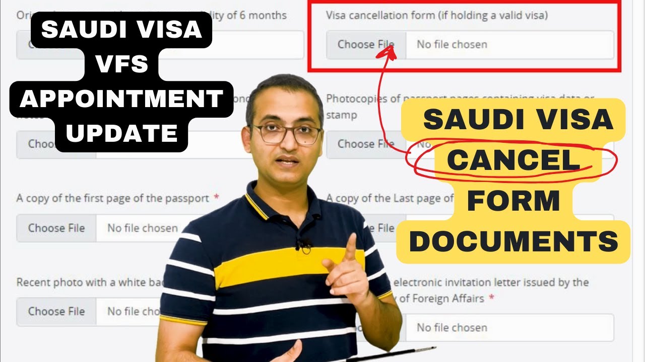 Visa cancellation | VFS Appointment update for Saudi Family visit visa ...