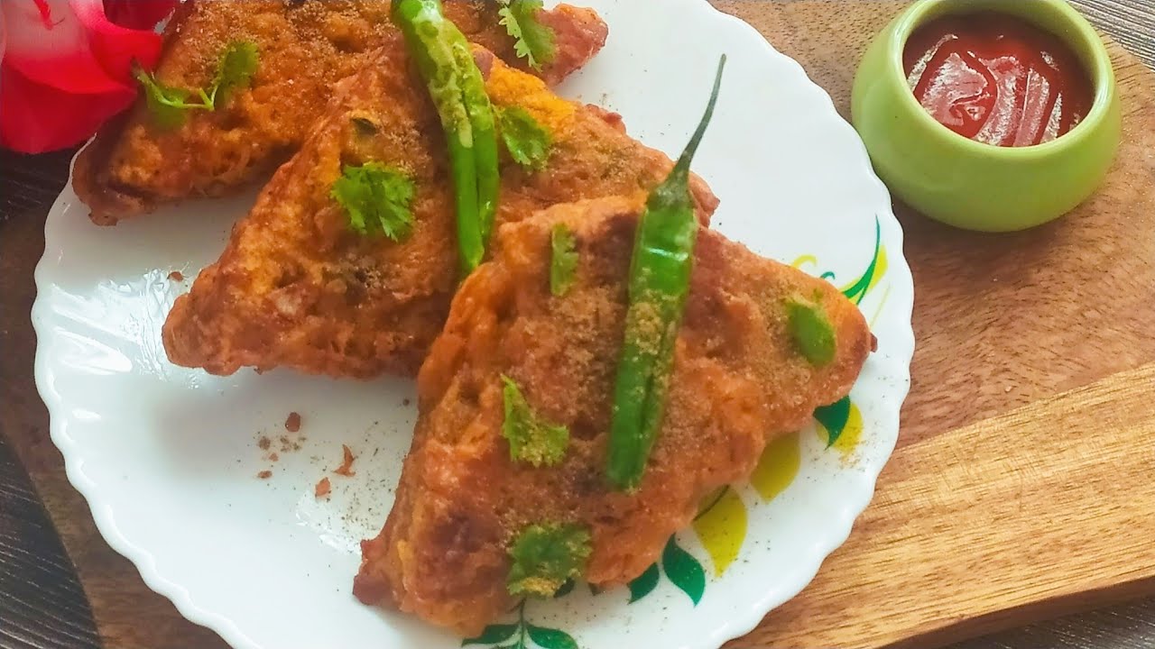 New Crispy Bread Pakora 😋 flavour bomb /Evening snacks में बनाएं Bread ...