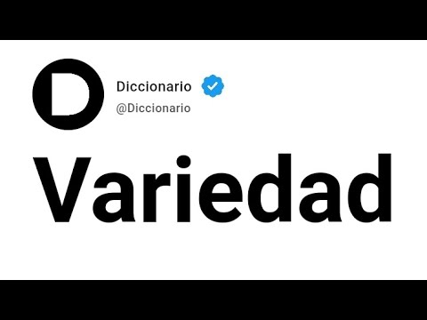 Variedad Significado En Español - YouTube